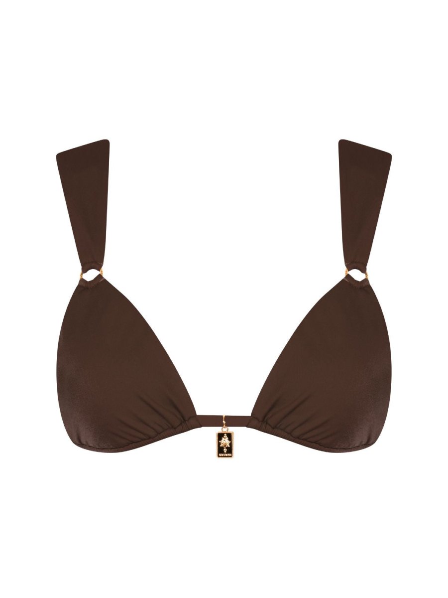 Rumi Top / Cocoa Satin - Kotomi Swim